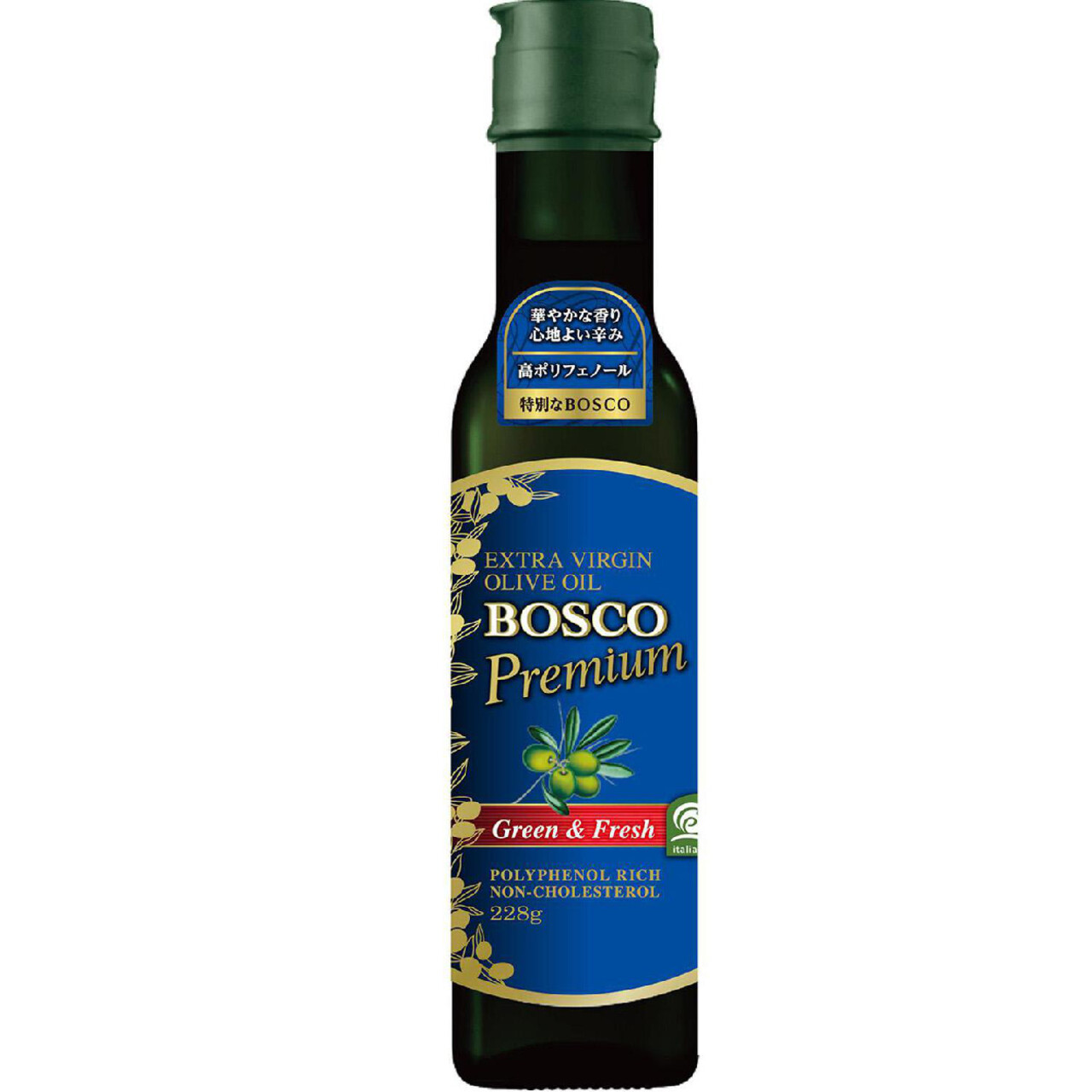 日清オイリオ ボスコ プレミアムエキストラバージンオリーブオイル 228g Green Beans | グリーンビーンズ by AEON