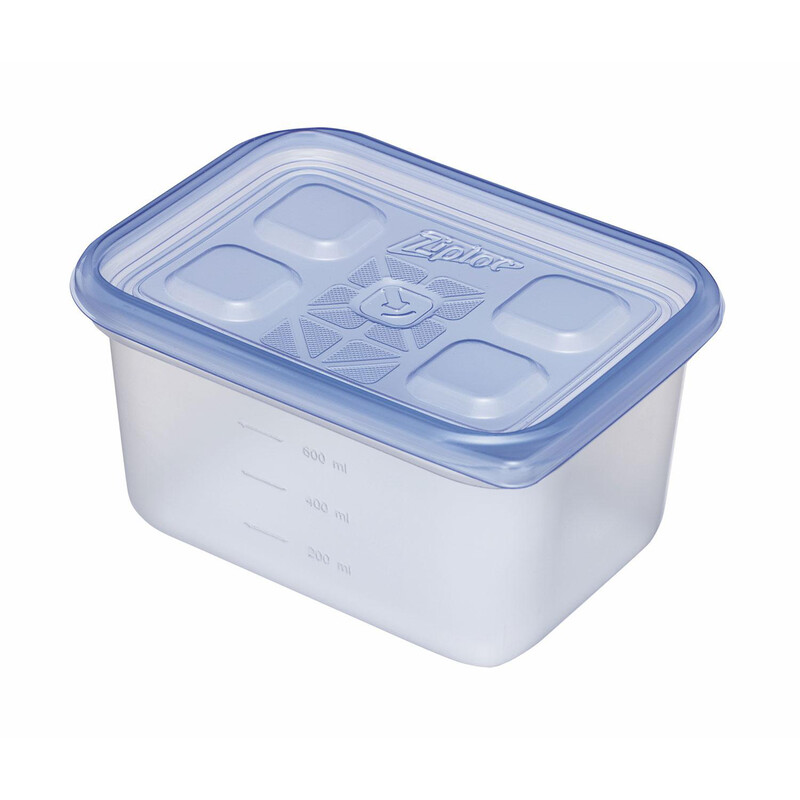 ジップロック コンテナー 長方形 820ml x 2個 Green Beans | グリーンビーンズ by AEON