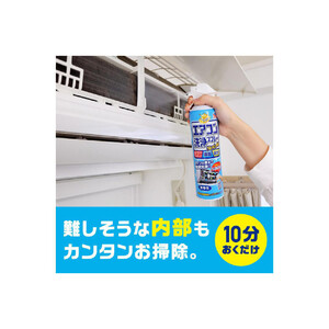 アース製薬 らくハピ エアコン洗浄スプレー Nextplus フィン掃除 無香性 2本パック 420ml x 2 Green Beans | グリーンビーンズ by AEON