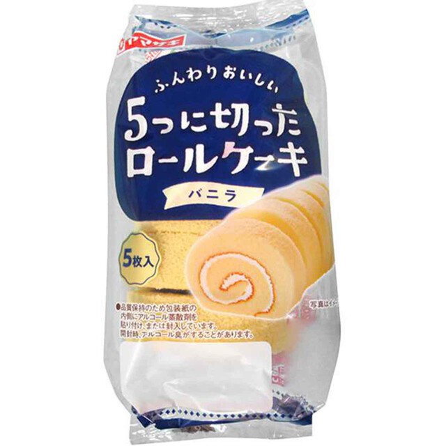 ヤマザキ 5つに切ったロールケーキバニラ 5枚入 Green Beans | グリーンビーンズ by AEON