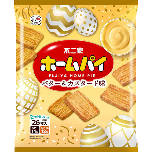 不二家 ホームパイ バターandカスタード味 26枚入 Green Beans グリーンビーンズ By Aeon