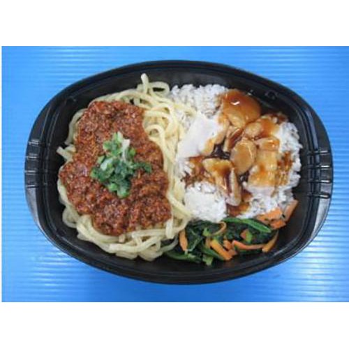 ガッツリ飯 x ガッツリ飯 台湾まぜそば&甘辛豚バラ丼と野菜ナムル【冷凍】 420g トップバリュベストプライス Green Beans ...