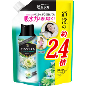 P&G レノア アロマジュエル 香り付け専用ビーズ パステルフローラル&ブロッサム つめかえ用 1040mL Green Beans | グリーンビーンズ by AEON