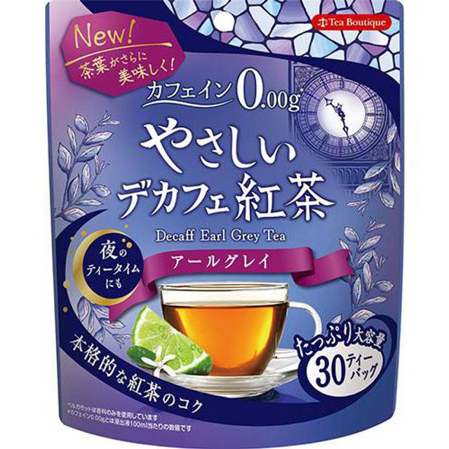 日本緑茶センター やさしいデカフェ紅茶 アールグレイ 36g(1.2g x 30袋) Green Beans | グリーンビーンズ by AEON