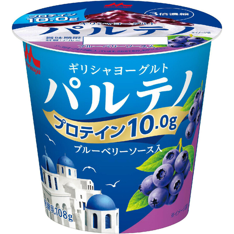 森永乳業 ギリシャヨーグルト パルテノ ブルーベリーソース入 108g Green Beans | グリーンビーンズ by AEON