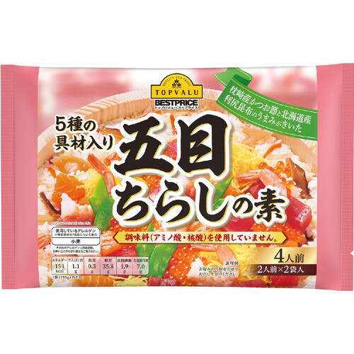 五目ちらしの素 270g トップバリュベストプライス Green Beans | グリーンビーンズ by AEON