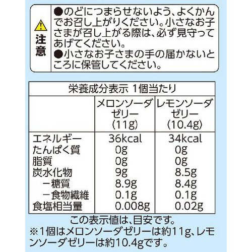トキメクおやつ部 祭の夜の ふわしゅわメロンソーダゼリー&レモンソーダゼリー 88g トップバリュ Green Beans | グリーンビーンズ by AEON