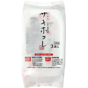 大潟村あきたこまち生産者協会 サキホコレ無菌パック 180g x 3食入 Green Beans | グリーンビーンズ by AEON