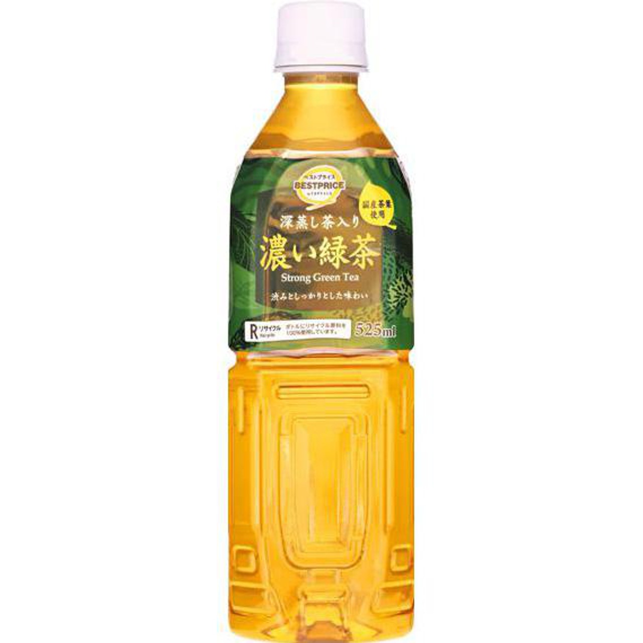 深蒸し茶入り 濃い緑茶 525ml トップバリュベストプライス Green Beans | グリーンビーンズ by AEON
